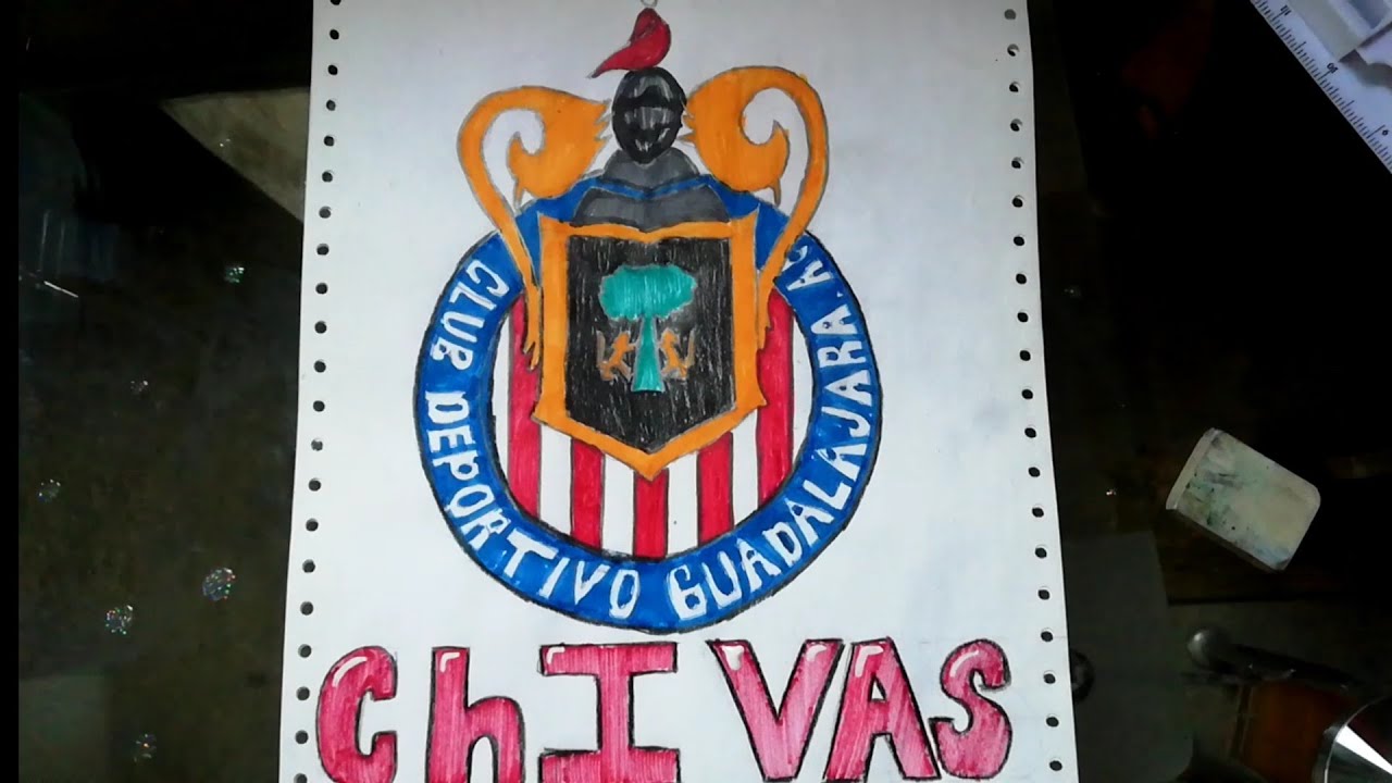Chivas dibujando el escudo ️⚽💙 drawing - YouTube