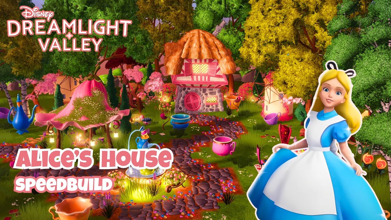 LET'S MAKE ALICE A COZY CORNER! 🐇🫖 | Alice's House Speedbuild | Disney ...