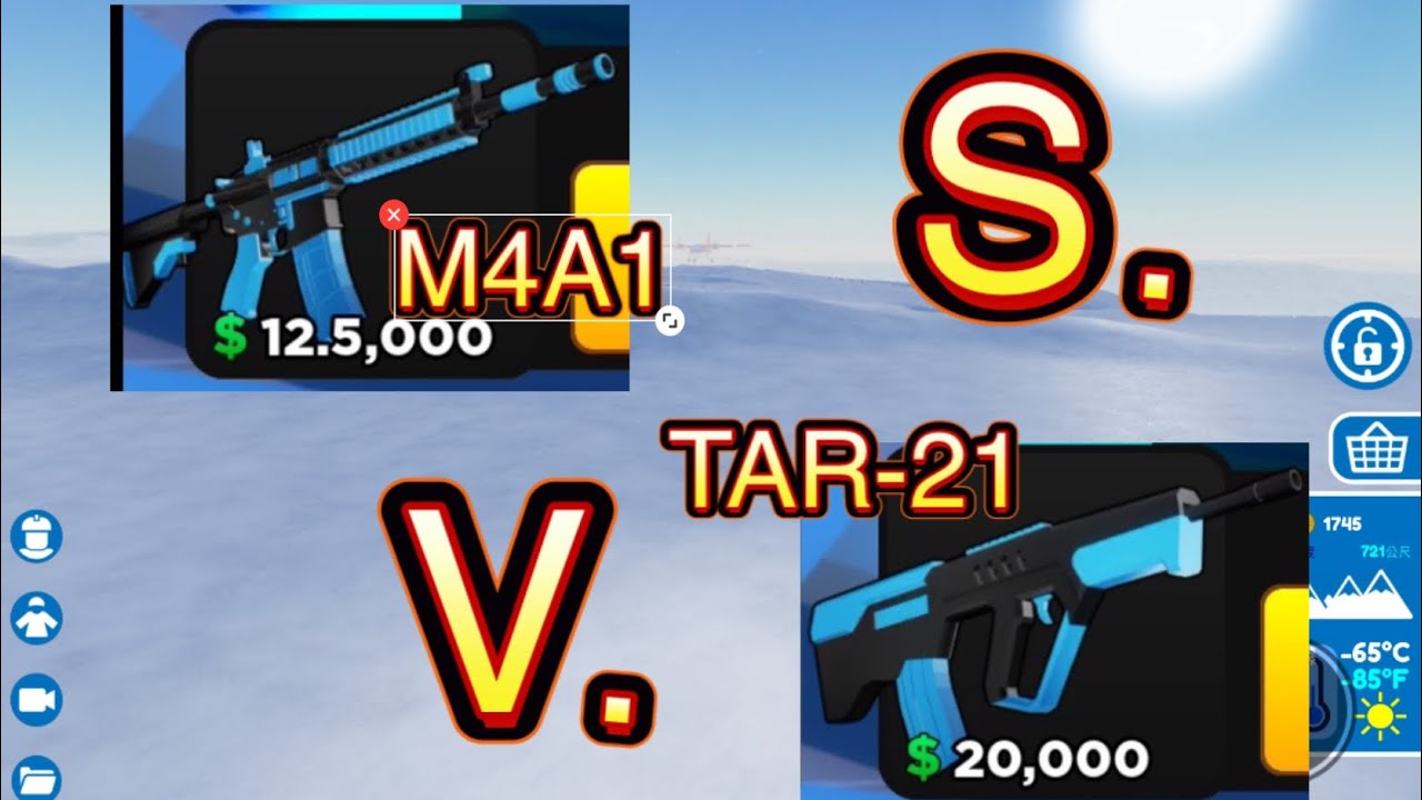 Roblox 旗戰 M4A1 V.S. TAR-21 【這兩把倒底 哪把比較好用 ？】🧐 - YouTube