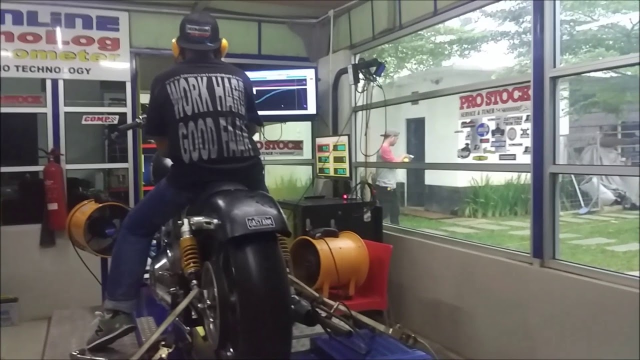 Dyno Run Harley Davidson At Farm Tuning Mainline Dynolog Dynamometer ...