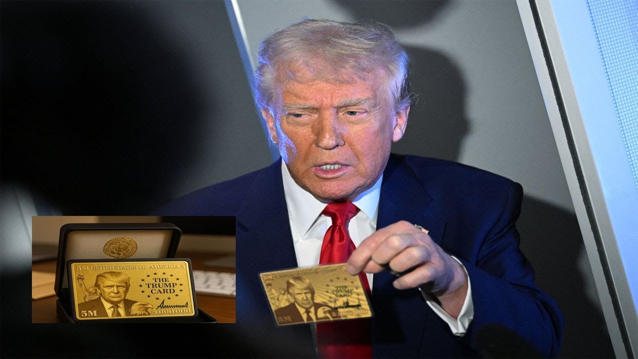 Trump Shows Off the $5 Million Immigration ‘Gold Card’ with His Face ...