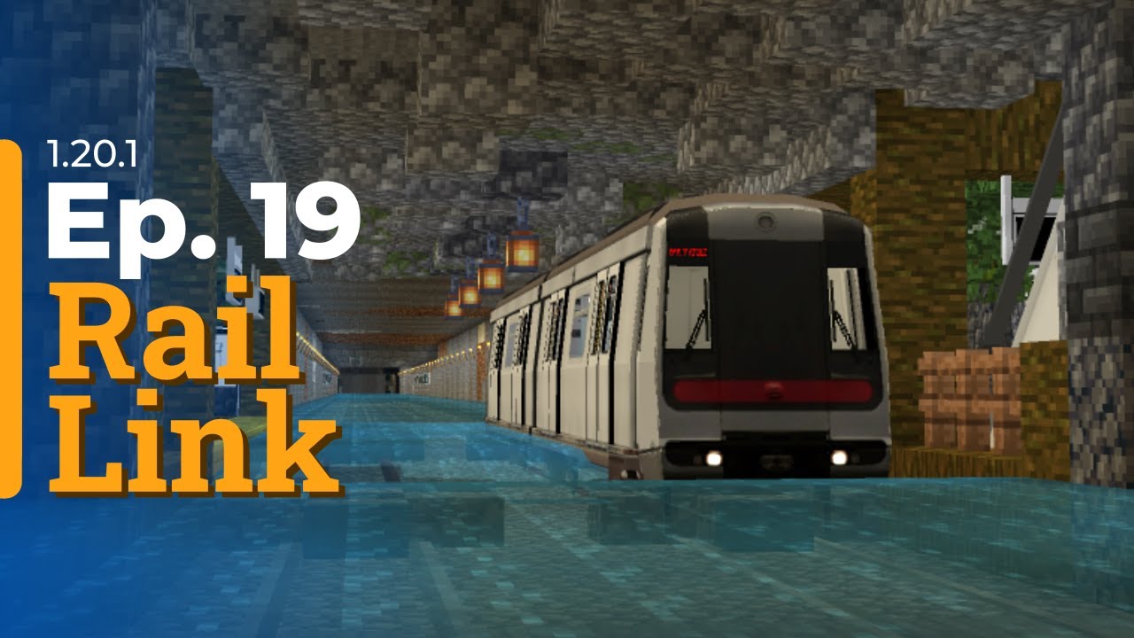 Underwater Minecraft Transit Railway Train Stations | Rail Link S1E19 ...