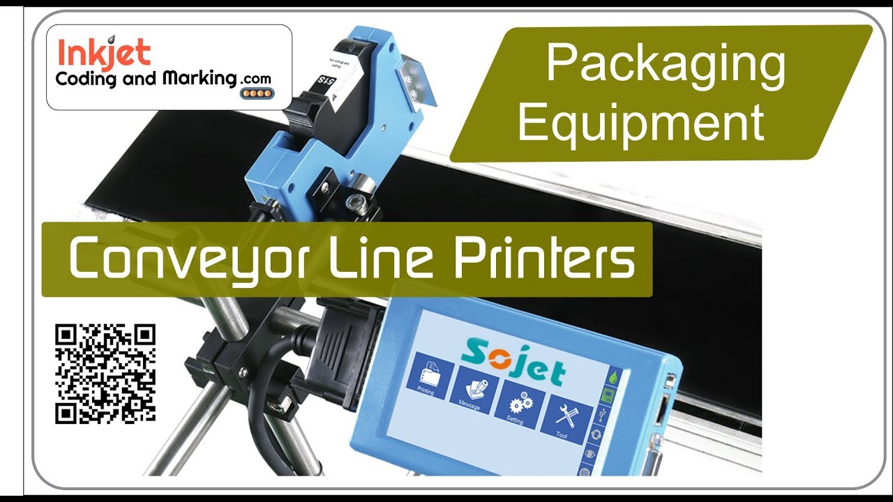 Packaging Equipment - Conveyor Line Printer - YouTube