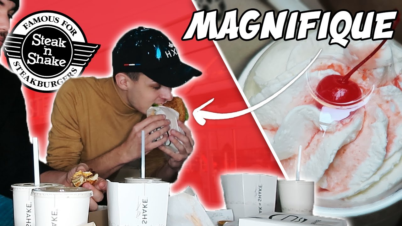 On test, le FAST-FOOD PRÉFÉRÉ de Valouzz ! (Steak n Shake dégustation ...