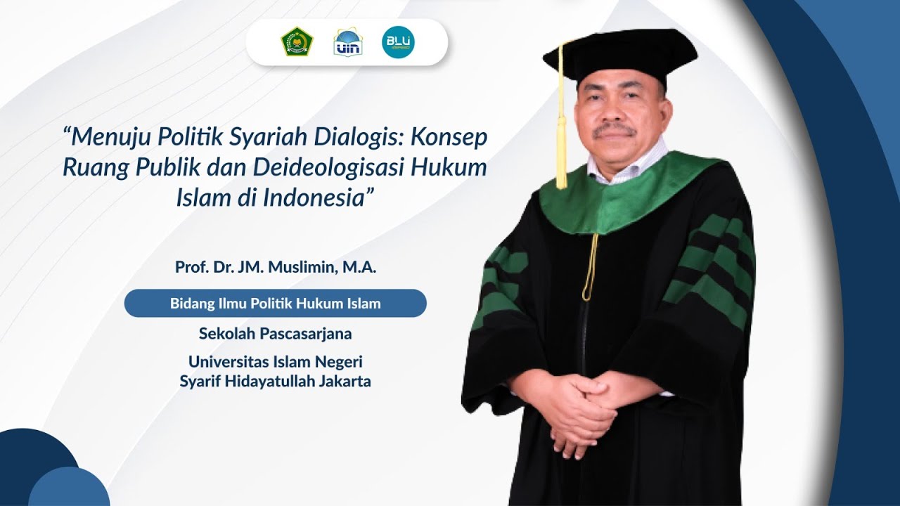 Orasi Ilmiah Prof. Dr. JM. Muslimin, M.A. | Pengukuhan Guru Besar - YouTube