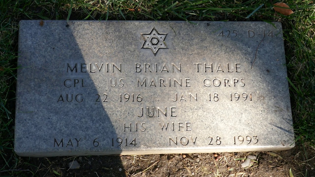 June Gittelson Grave USMC Los Angeles National Cemetery LA California ...