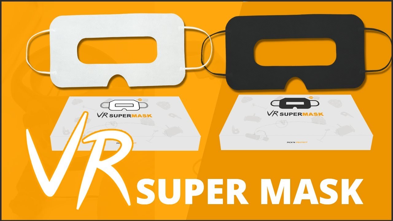 Disposable VR Hygiene Face Mask/Eye mask, Black & White, Universal ...