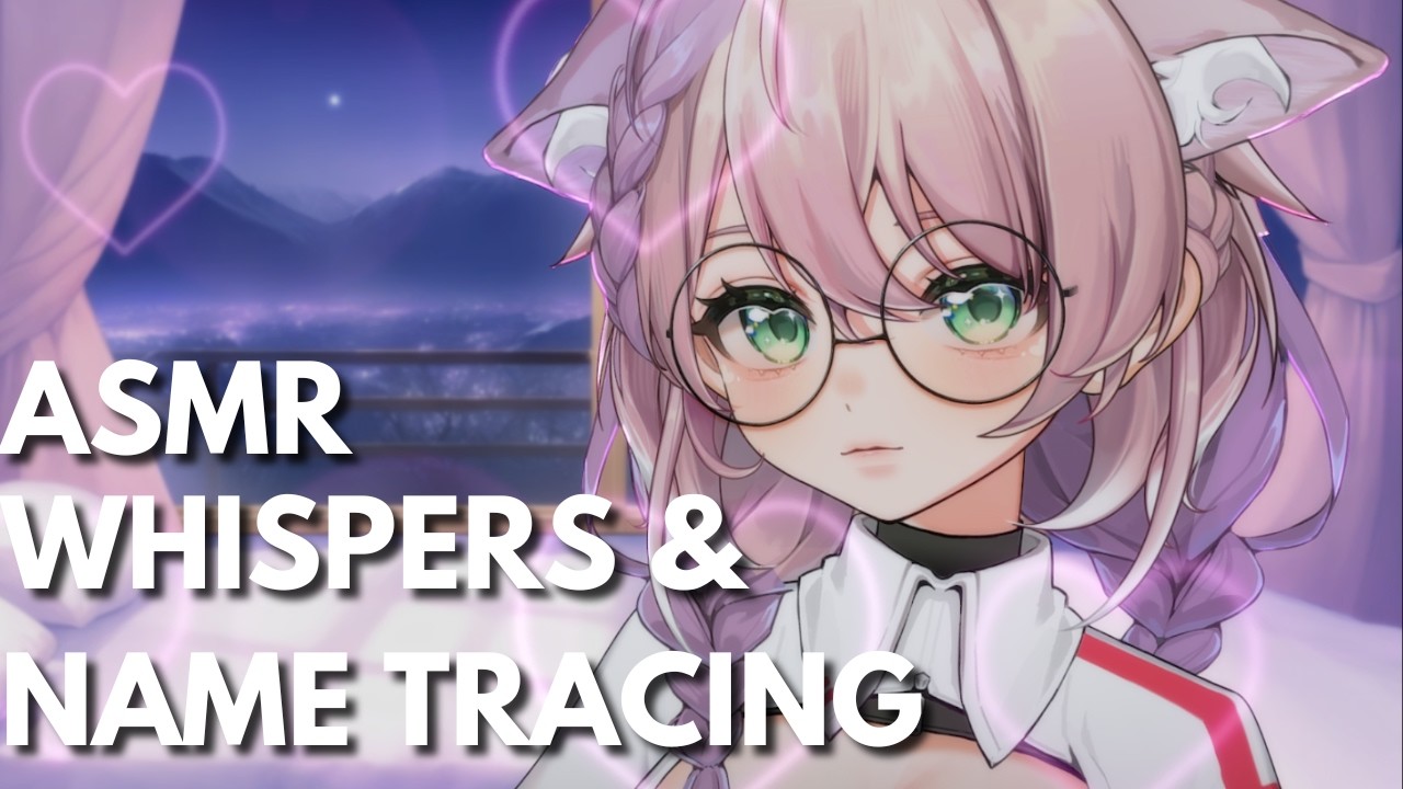 ASMR Whispers and Tracing Names ♡ (Binaural) (3DIO) - YouTube