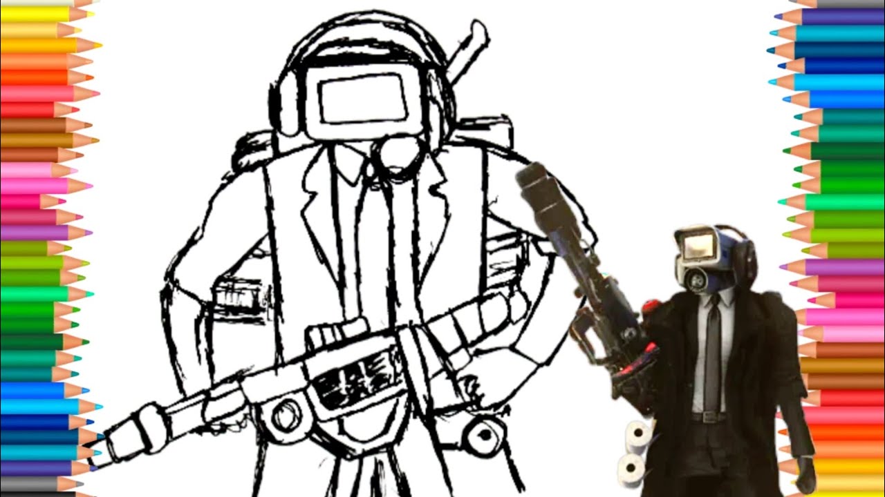 How To Draw New Camera Man From Skibidi Toilet - YouTube