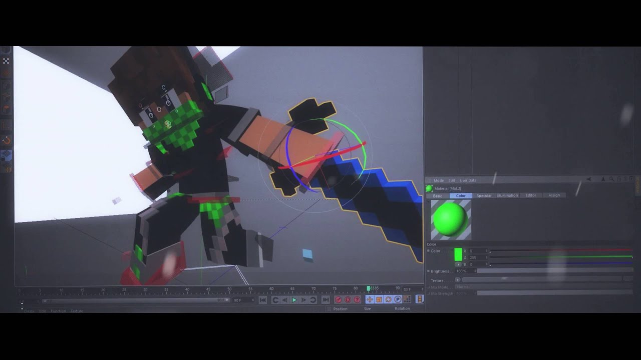 MINECRAFT C4D SPEEDART Chrom - YouTube