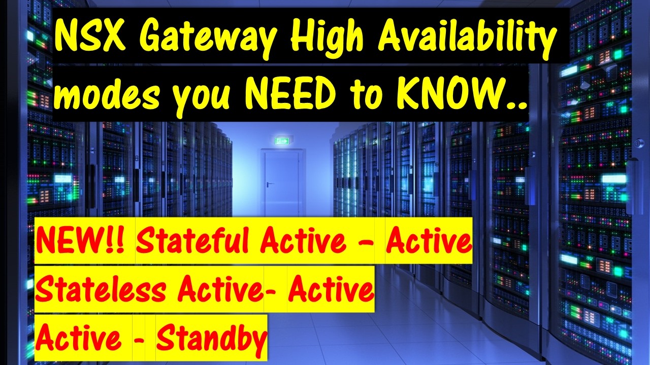 VMware NSX Gateway High Availability modes you NEED to KNOW. The New ...