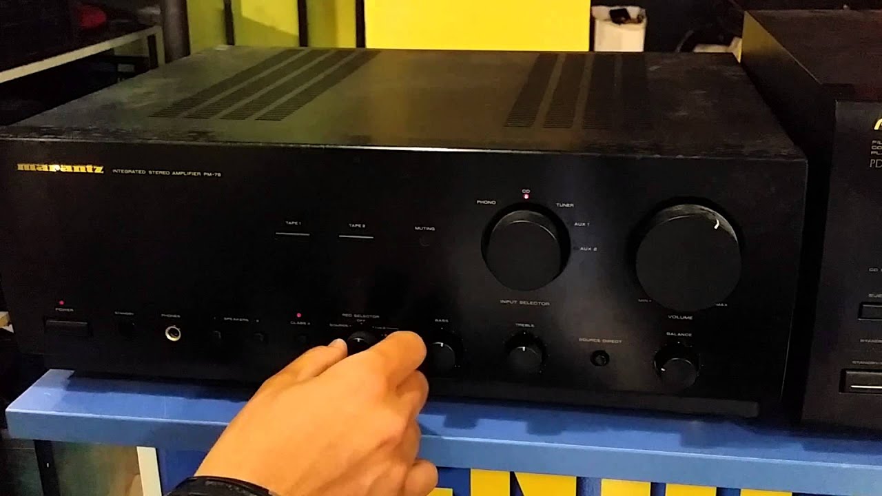 Emplificador hifi marantz pm-78 - YouTube