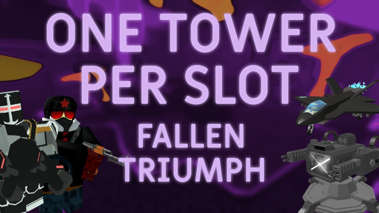 Fallen Triumph, but every player can place ONLY 1 TOWER from EACH SLOT ...