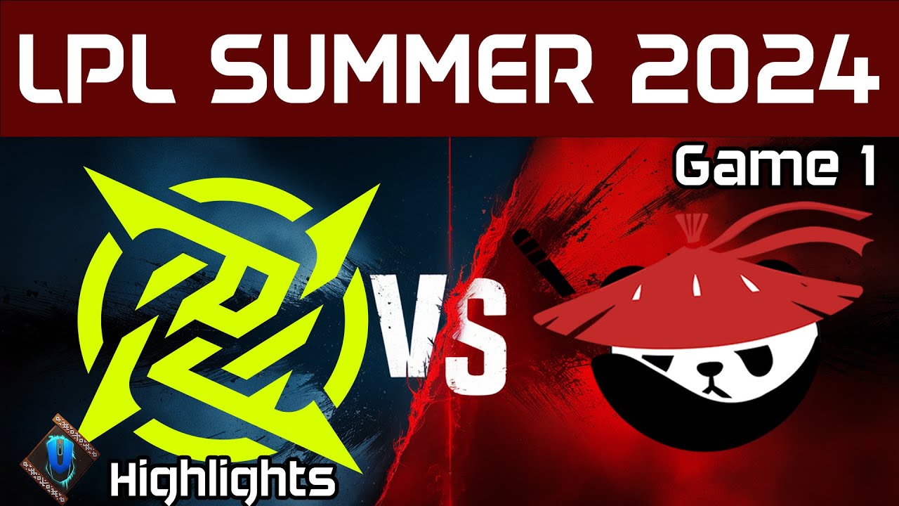 NIP vs AL Highlights Game 1 LPL Summer 2024 Ultra Prime vs Rare Atom by Onivia - YouTube