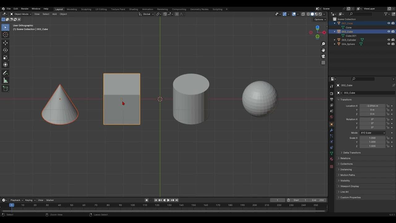 Blender Replac Objects 置き換え 差し替え 001 2つのオブジェクトを置き換える＝Ctrl + L + Link Object Data - YouTube