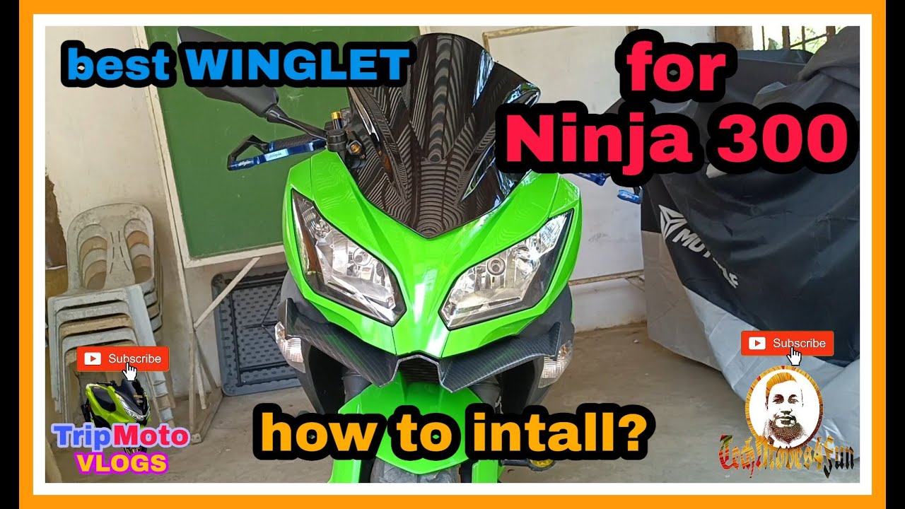 DIY | Best WINGLET for Kawasaki Ninja 300 | how to install? | Full ...