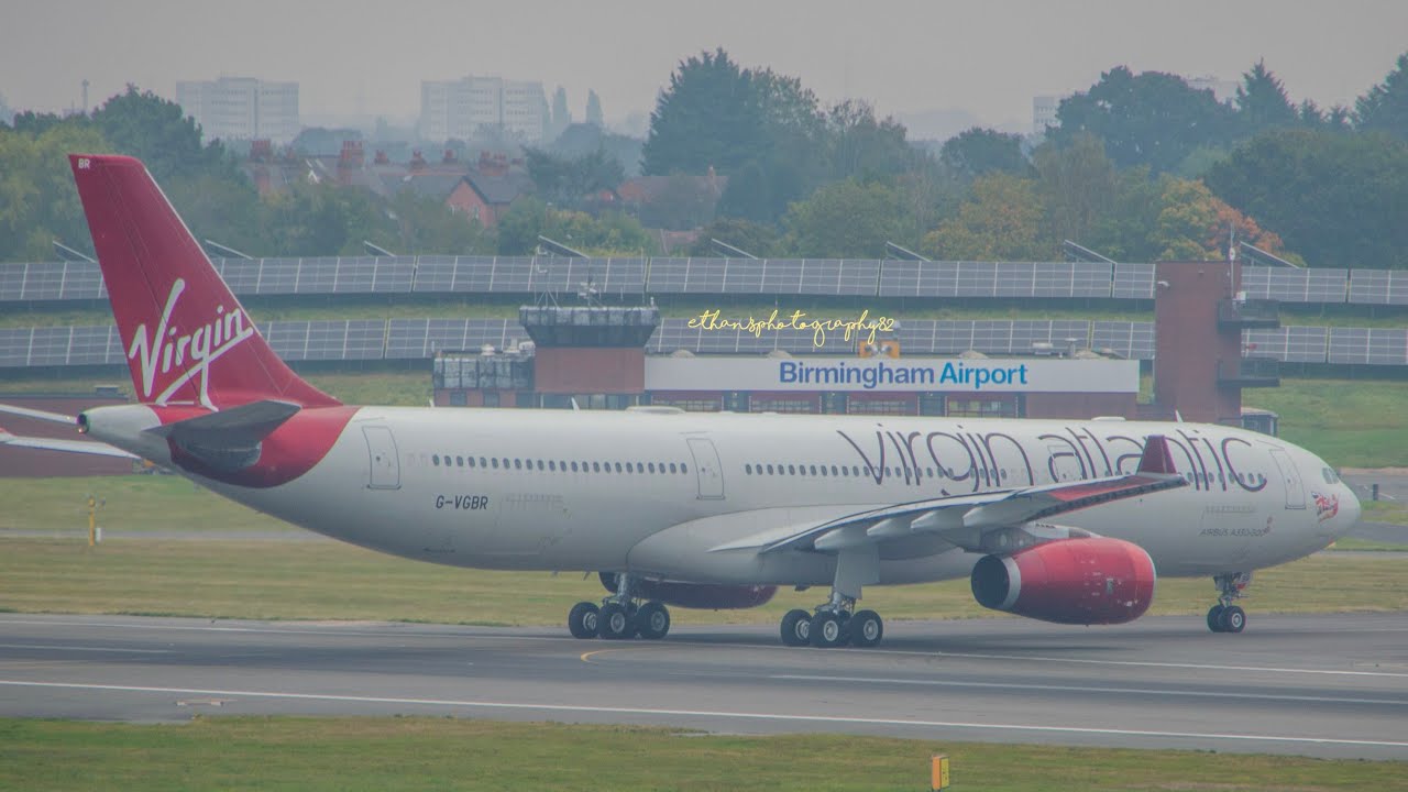 virgin Atlantic A330 being towed for engine starts - YouTube