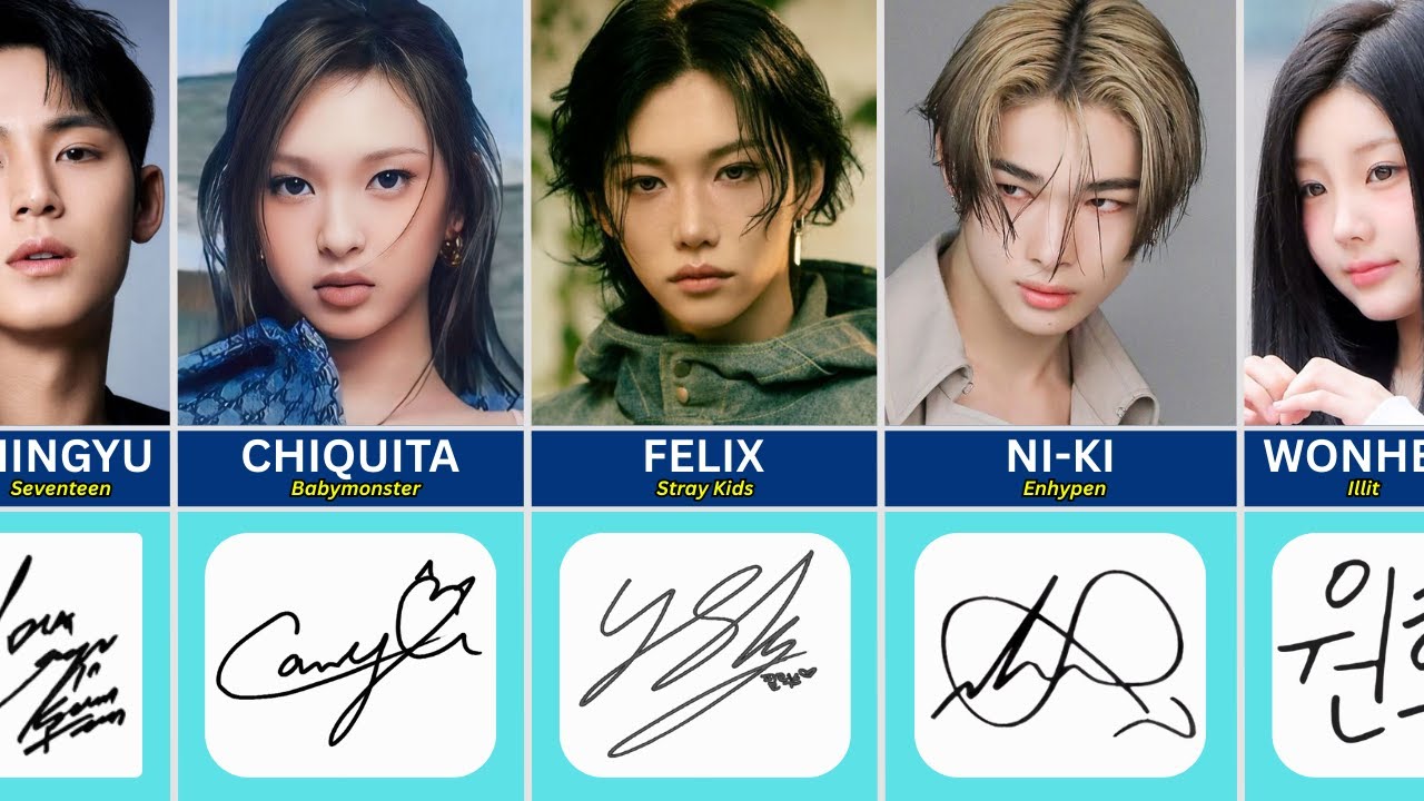 All K-Pop Idol Signature | Which is your favorite? - YouTube