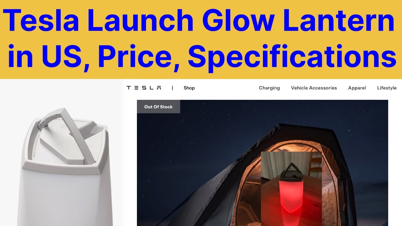 Tesla Launch Glow Lantern in US, Price, Specifications - YouTube