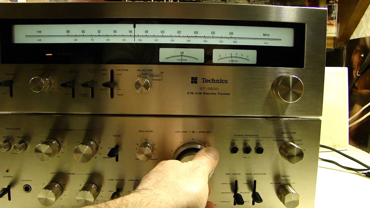 technics st-3500+technics su-3500 test - YouTube