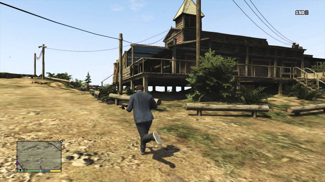 GTA 5 - Xbox 360 - Hillbilly Village Shootout - YouTube