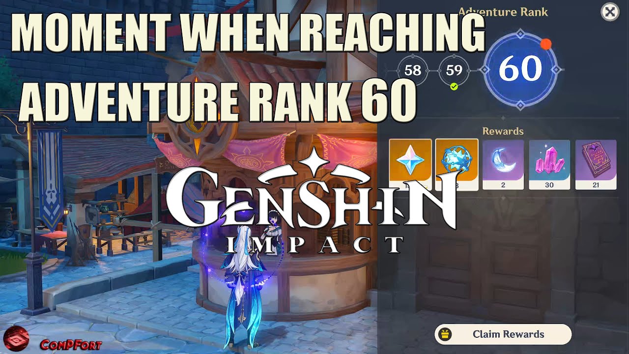 🌟Genshin Impact - The moment reached ADVENTURE Rank 60 - PC gameplay ...