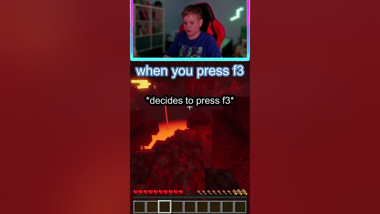 When You Press F3 In Minecraft 💀#shorts #minecraft - YouTube