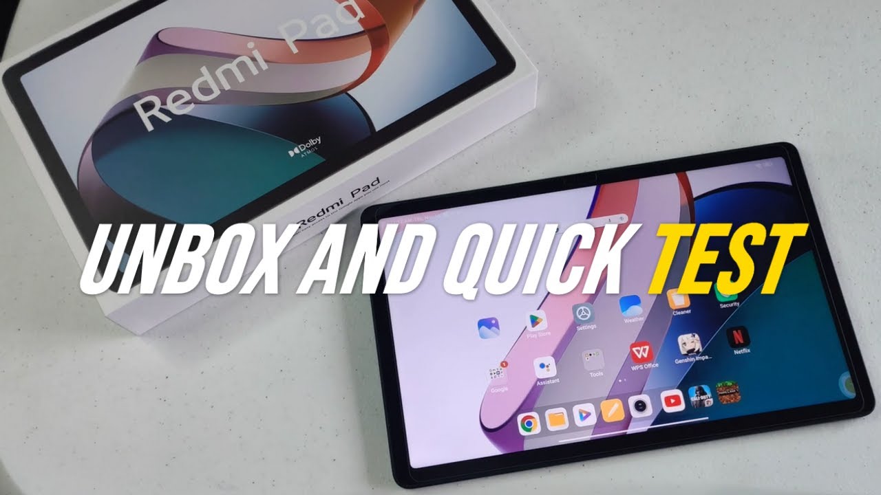 Xiaomi Redmi Pad Quick Unboxing and Test | Best Tablet for Kids and ...