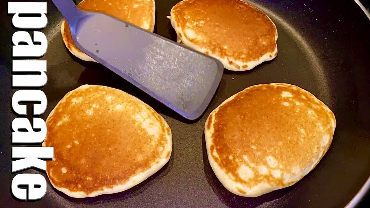 quick pancake recipe pancakes with butter & maple syrup easy pancake dough recipe pancake ...