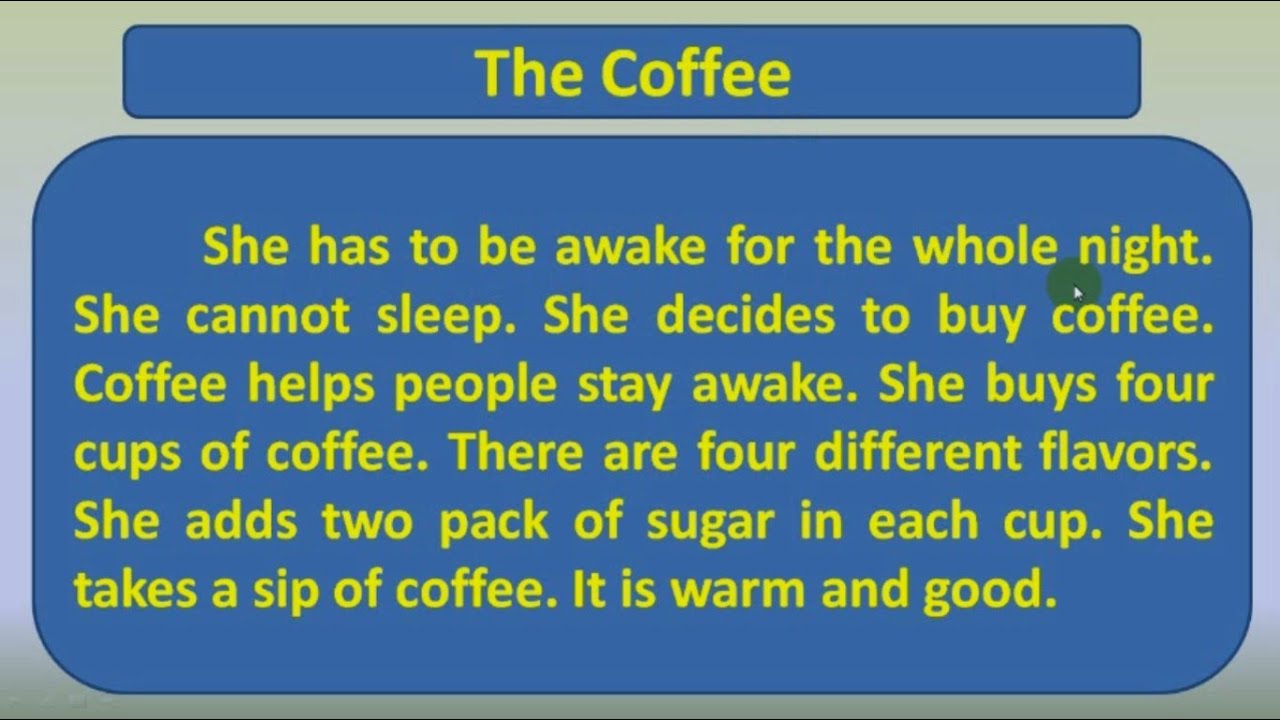 BELAJAR MEMBACA DAN MENTERJEMAHKAN TEKS BAHASA INGGRIS TEMA THE COFFEE ...