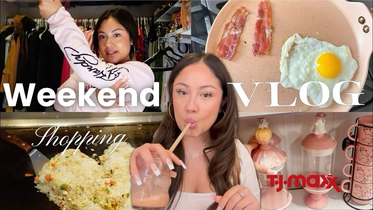 WEEKEND VLOG! | GOING TO BENIHANAS DRUNK & PINK ROSS SHOPPING HAUL ...