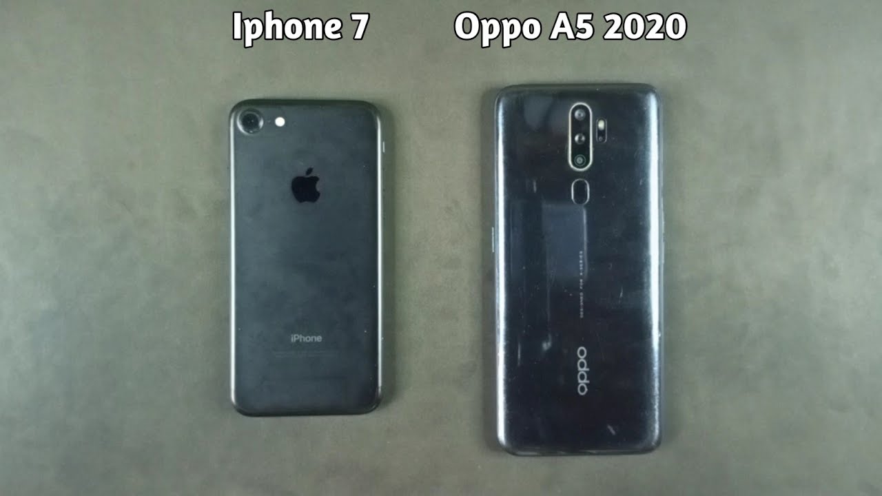 Iphone 7 Vs Oppo A5 2020 | Speed Test & Comparison, Who's Best - YouTube