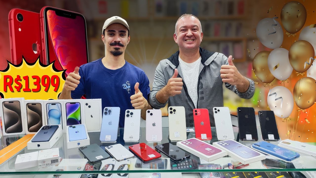 IPHONE 15 MEGA PROMOÇÃO DE ANIVERSÁRIO E IPHONE XR POR R$1399 - YouTube