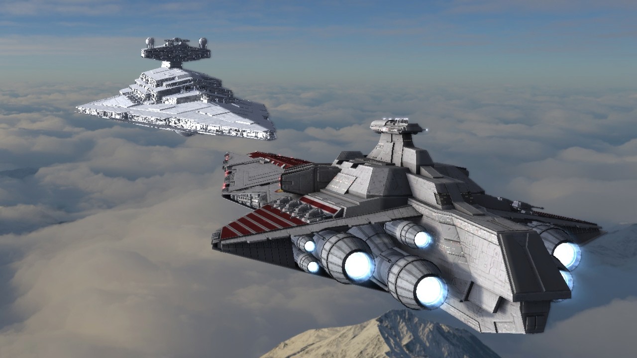 Valiant-Class VS Imperial II-Class - Star Wars Empire At War Remake ...