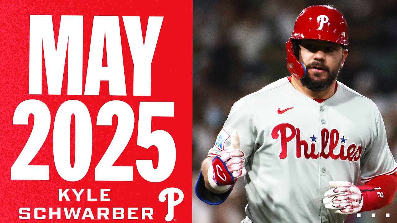 Kyle Schwarber hit 10 SCHWARBOMBS in May for the Phillies! (Full May ...