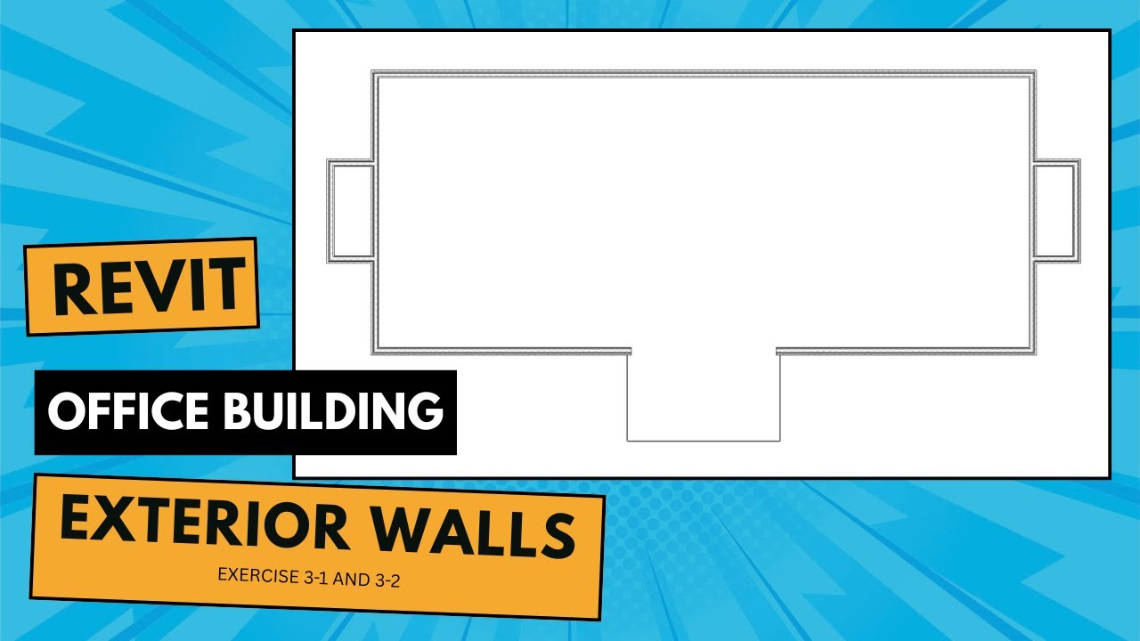 REVIT OFFICE BUILDING: EXTERIOR WALLS - YouTube