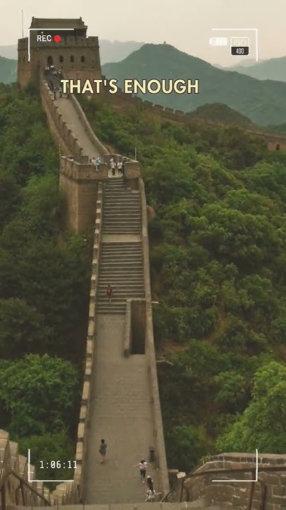 Admiring the Great Wall of China: a testament to human ingenuity. # ...