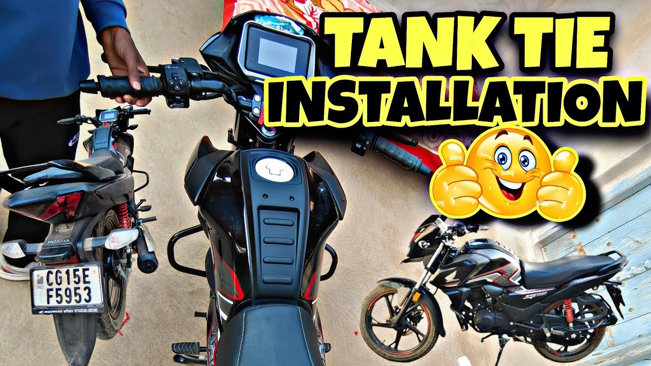 Honda SP125 Tank Tie Installation||Sp125 tank cover || Sp125 Tank Pad ...