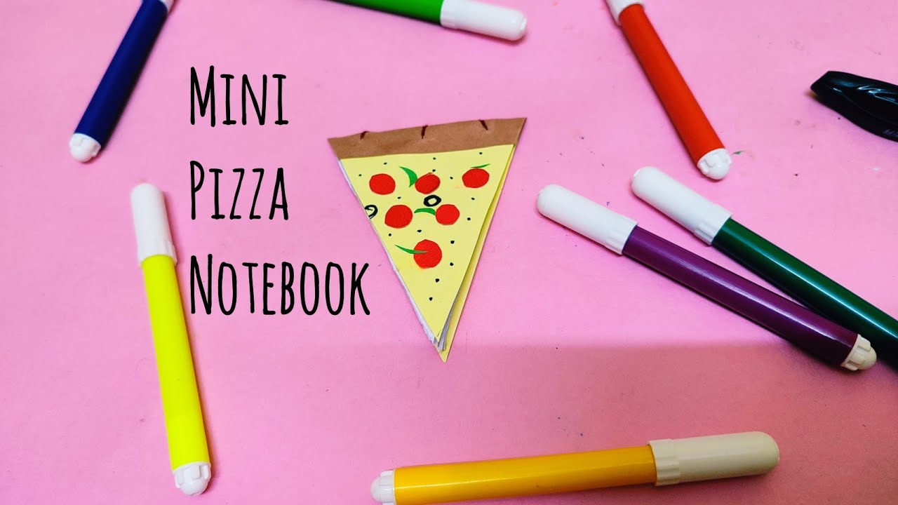 Mini Pizza Notebook| Back to School DIYs| DIY with Minnie - YouTube