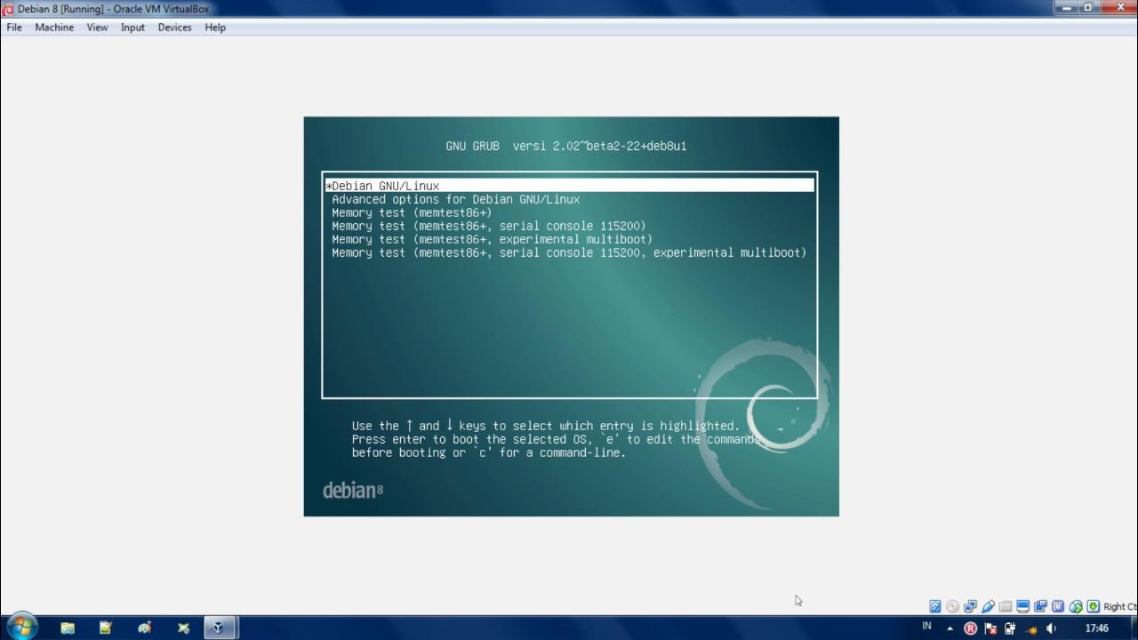 Cara Install Debian 8 di VirtualBox - YouTube