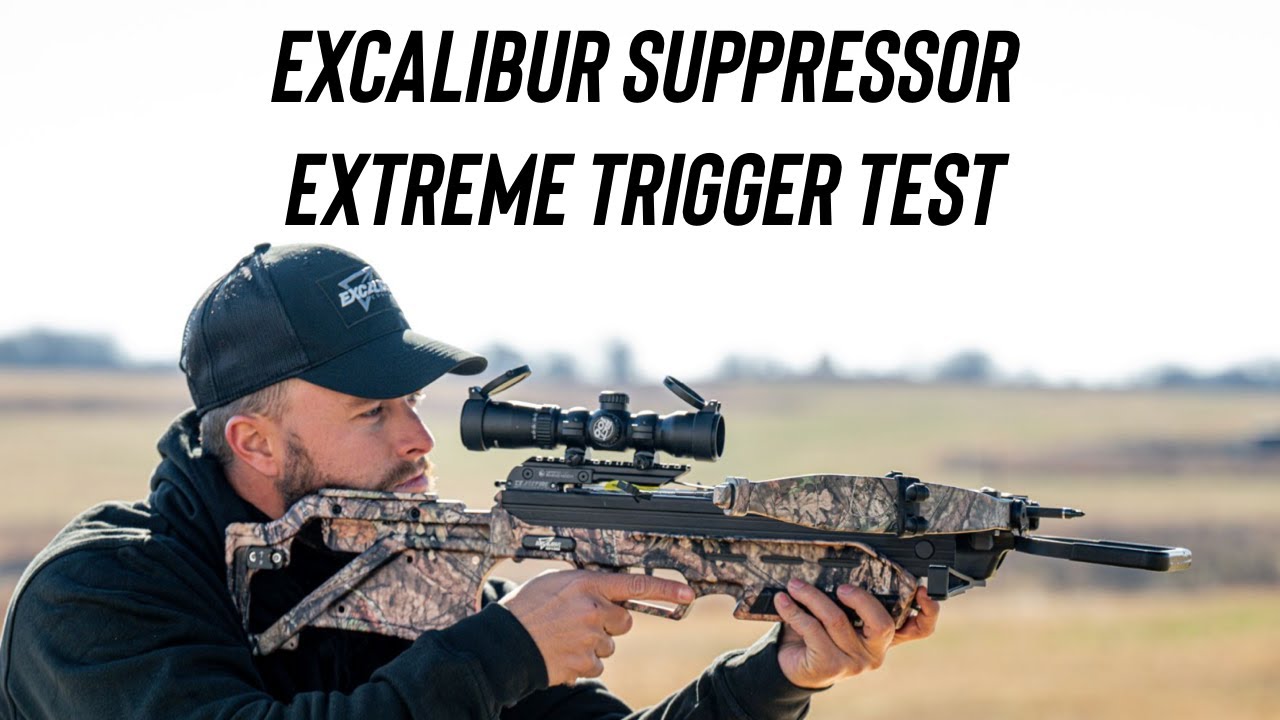 Excalibur Suppressor Extreme Crossbow Trigger Test - YouTube