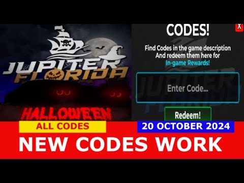 *NEW CODES* [WEEK 2 🎃] Jupiter Florida BETA CARS ROBLOX | ALL CODES | OCTOBER 20, 2024 - YouTube