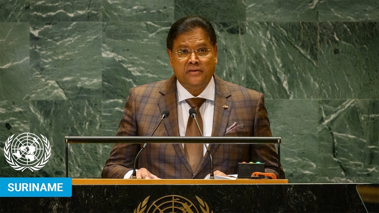 🇸🇷 Suriname - President Addresses United Nations General Debate, 79th ...