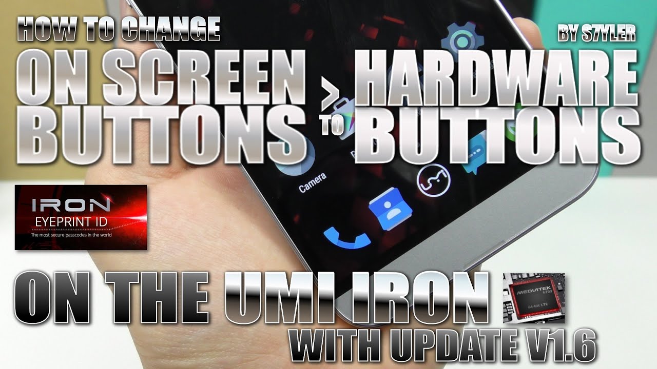 Turn On Screen Buttons to Hardware Buttons on the UMI IRON with Update ...
