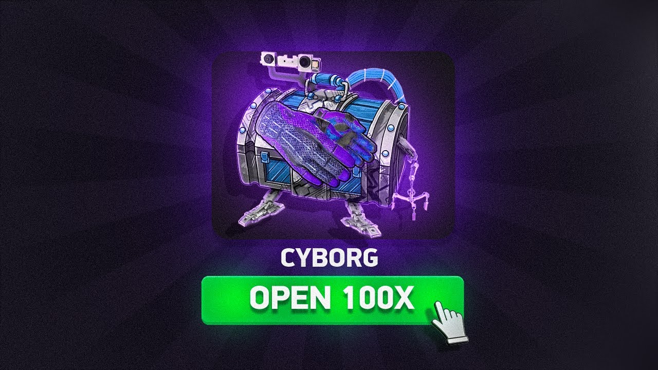 WE OPENED 100X CYBORG CASES (csgoroll) - YouTube