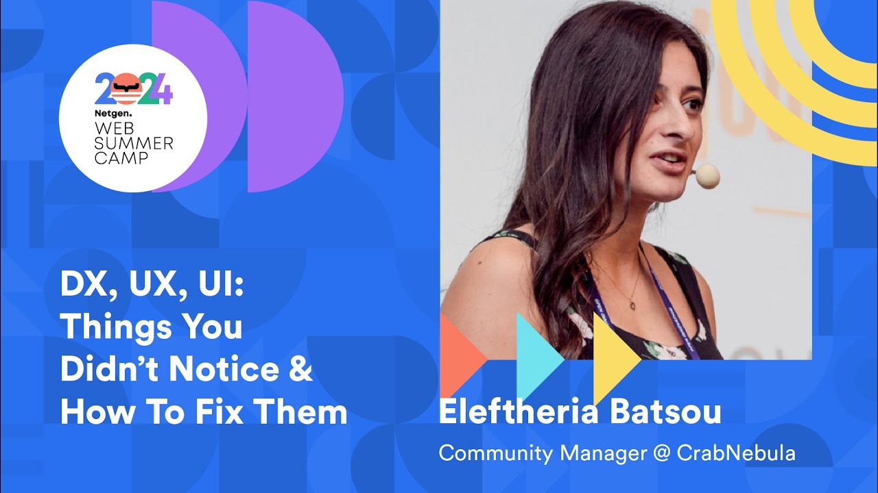 Eleftheria Batsou: DX, UX, UI - Things You Didn’t Notice & How To Fix ...
