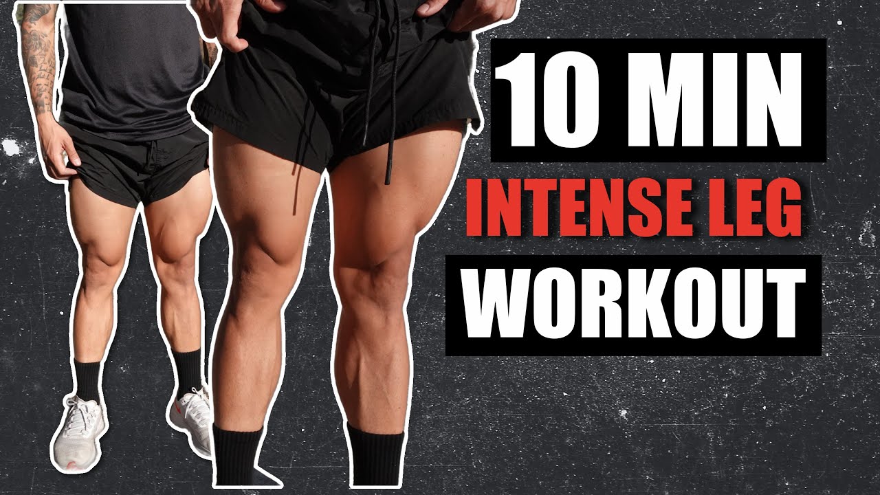 INTENSE 10 MIN LEG WORKOUT (NO EQUIPMENT) - YouTube