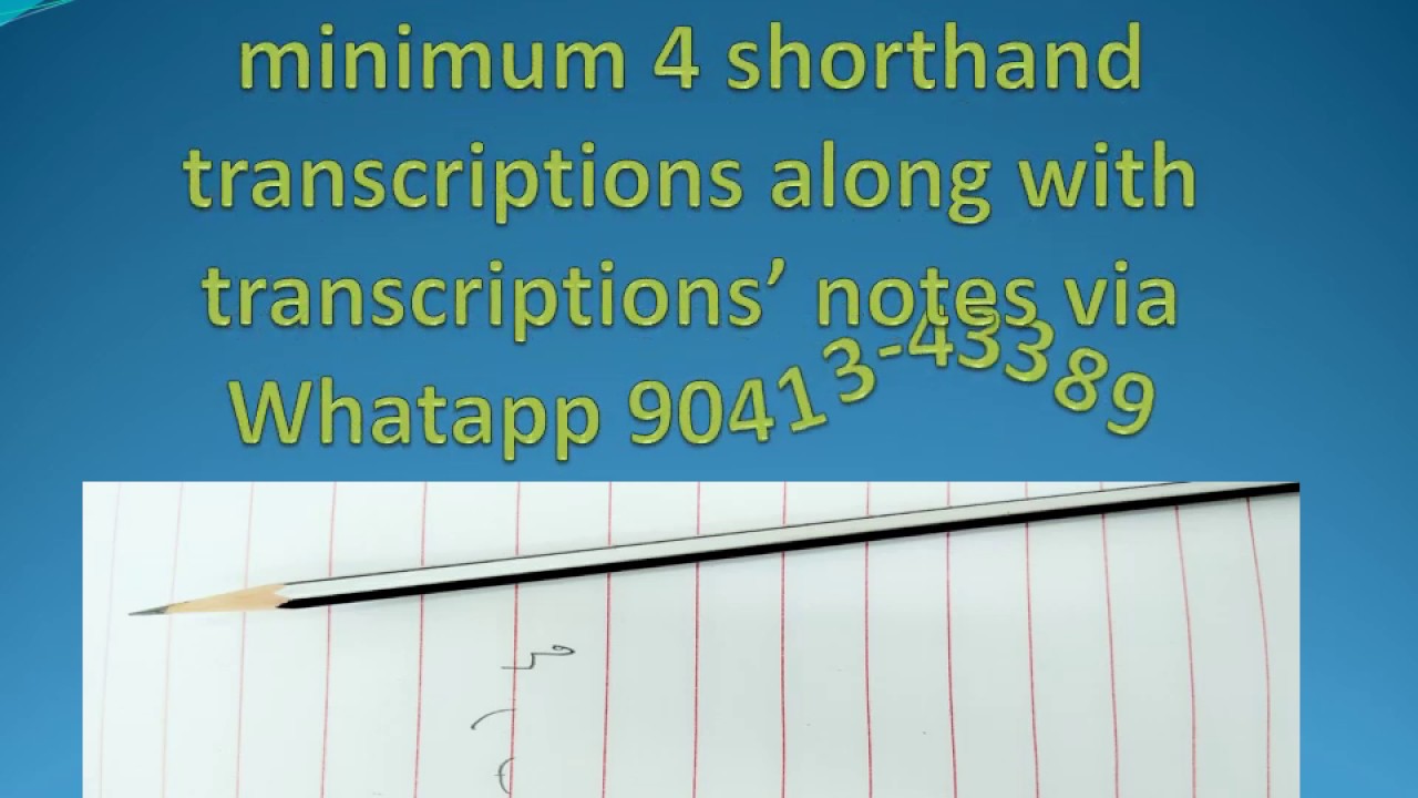 Steno/shorthand All Grammalogues in 3 Parts (Part 1) - YouTube