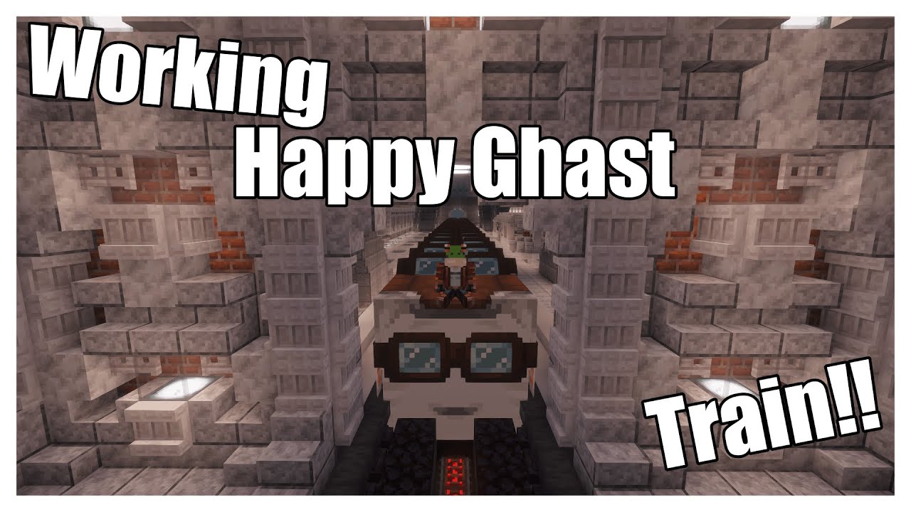 Happy Ghast Train Tutorial - YouTube