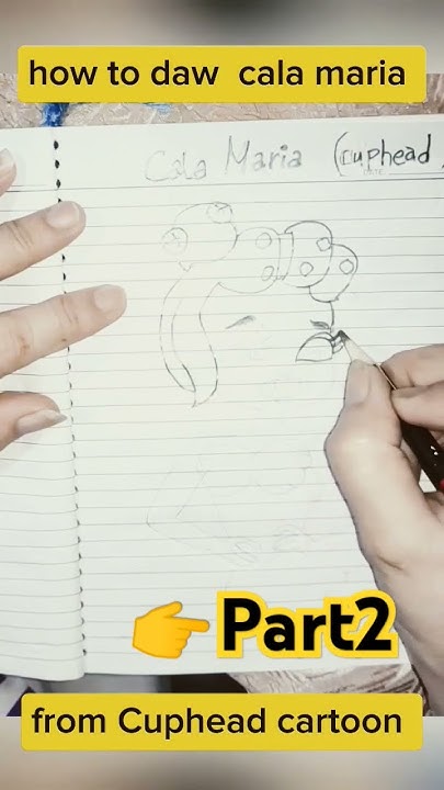 How To Draw Cala Maria From Cuphead Cartoon Papercraft How Howtodraw Diy Howto Youtube